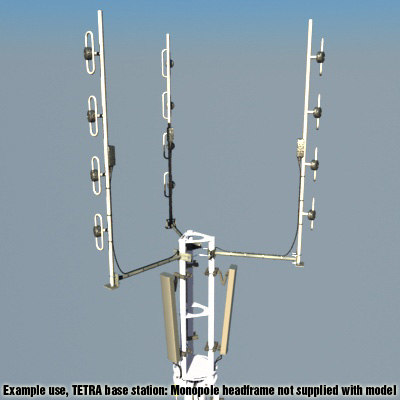 tetra antenna vertical stack 3ds