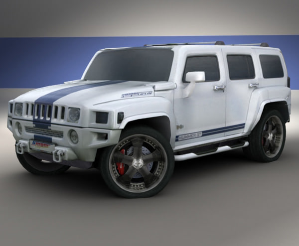 3d model hummer h3
