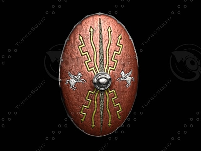 roman shields 3d model