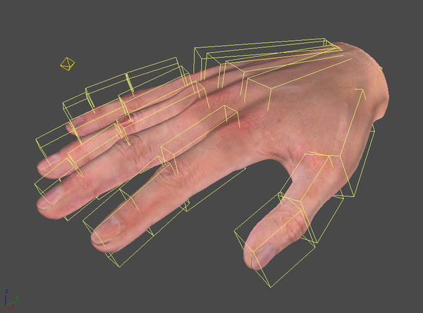 3d hand shader sss