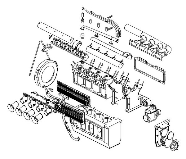 dxf offenhauser engine