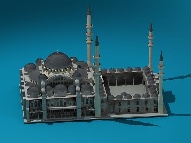 religional mosque 3d model