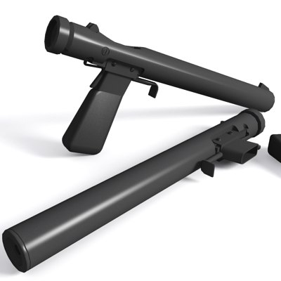 3d model welrod suppressed pistol gun