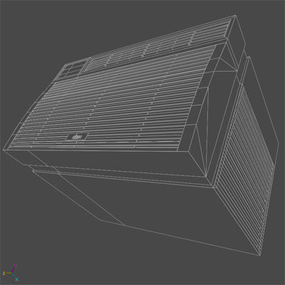 3d window air conditioner model