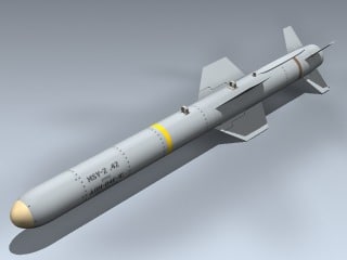 agm 84e slam missile 3d model