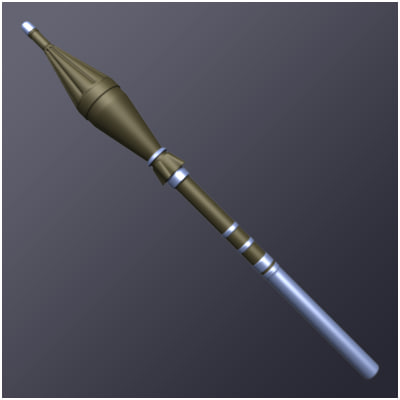 3d rpg 7 warhead model