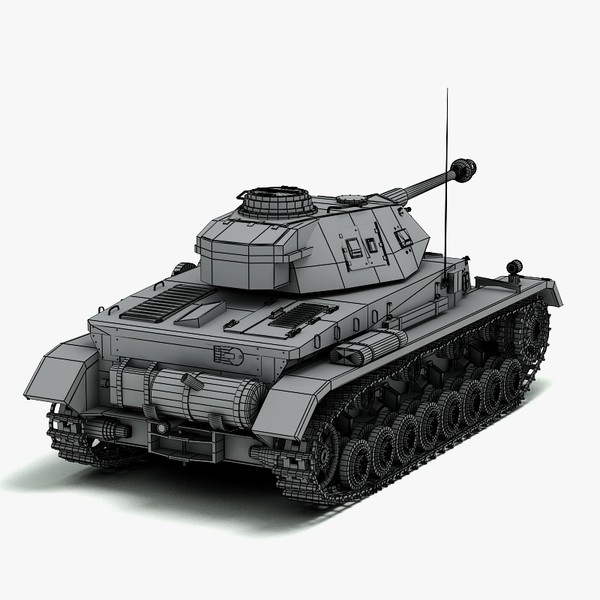 ww2 german tank panzer iv 3d model