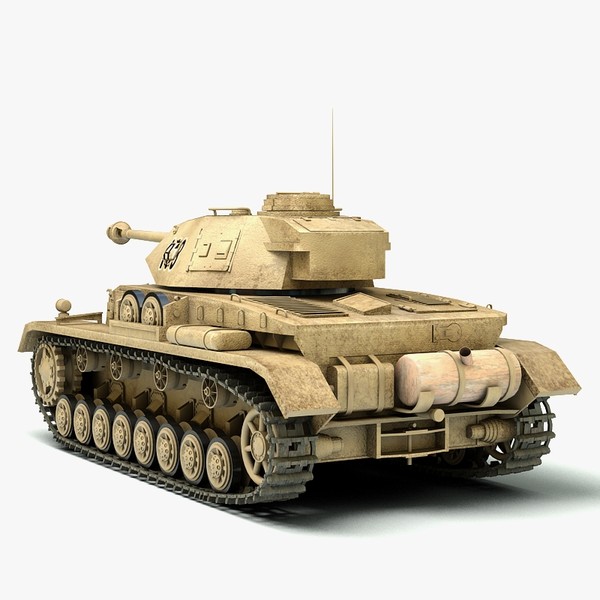 ww2 german tank panzer iv 3d model