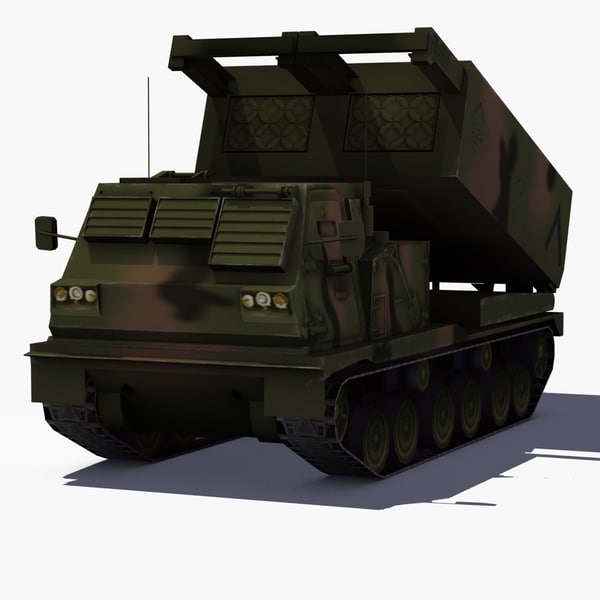 3d m270 mlrs artillery model