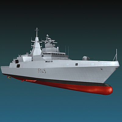 meko a 200san class south african 3d model