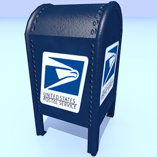 usps mailbox 3d dxf