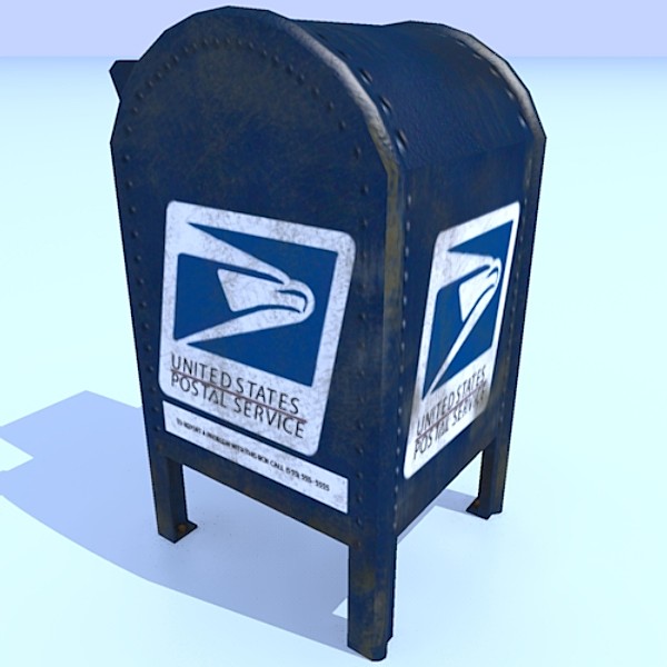 usps mailbox 3d dxf