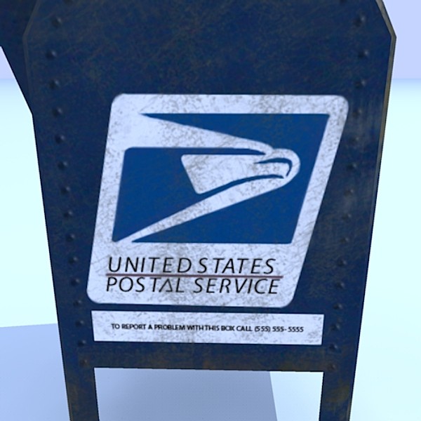 usps mailbox 3d dxf