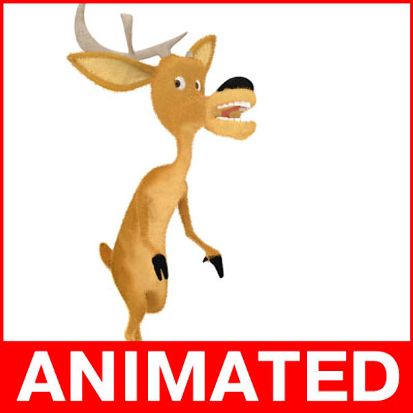 3d model elliot deer