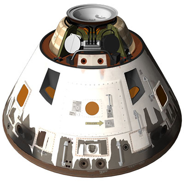 saturn v apollo spacecraft 3d model - Saturn Apollo... by Stuart Howes