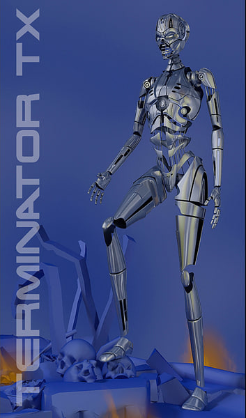 terminator tx 3d model