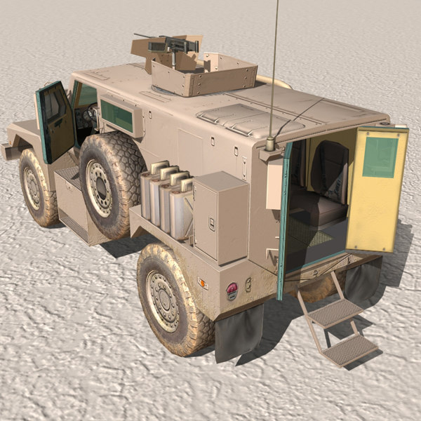 cougar desert humvee 3d model