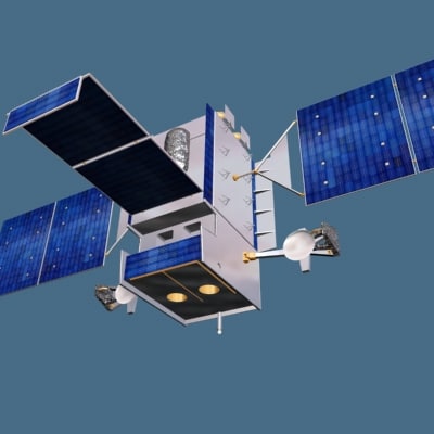 3d space based sbirs satellite model