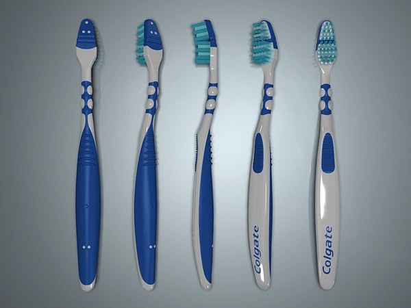 colgate toothbrush 3d model