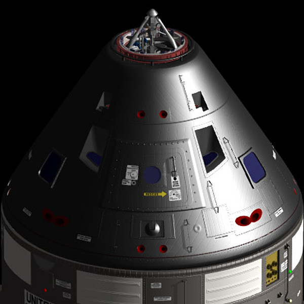 apollo command service module 3d model