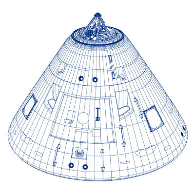 apollo command service module 3d model