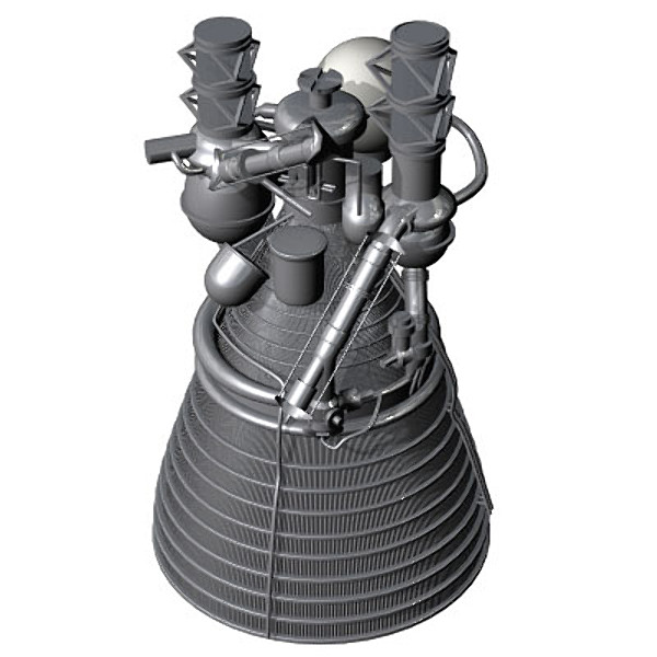 j 2 engine 3d model