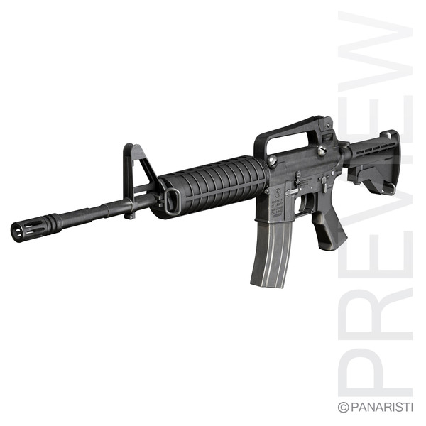 colt m4a1 carbine assault rifle c4d