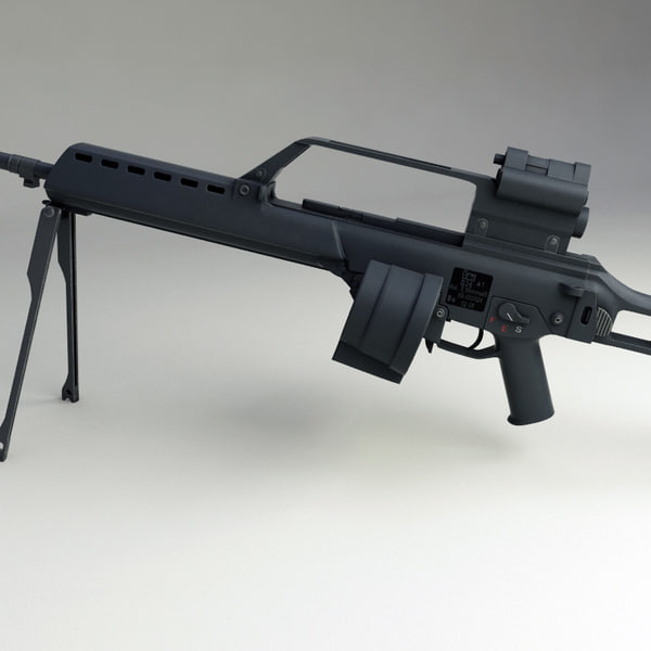 3d model realistic mg36