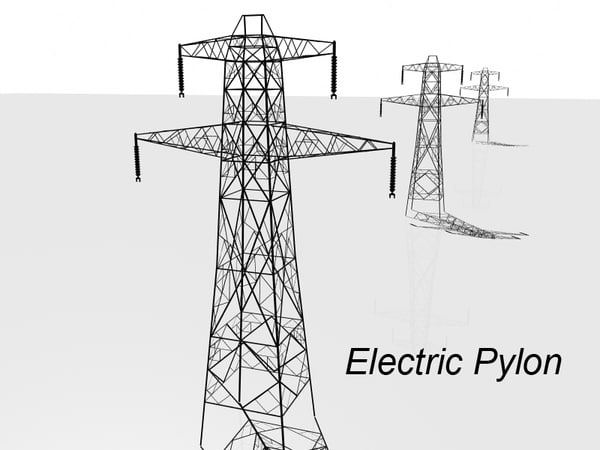 electric pylon 3d model