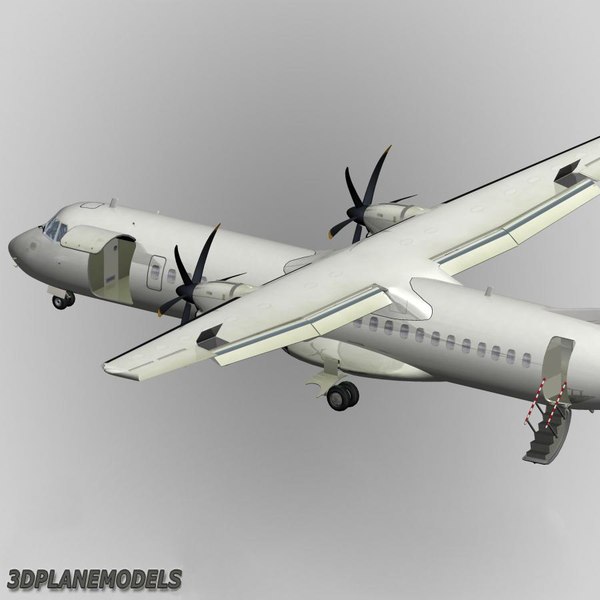 3d atr 72 500 generic white