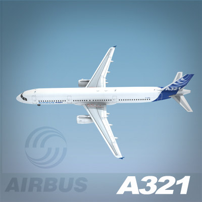 airbus a321 3d model