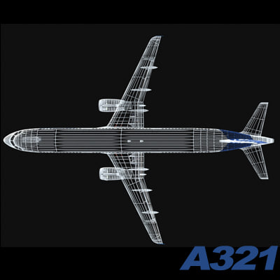 airbus a321 3d model