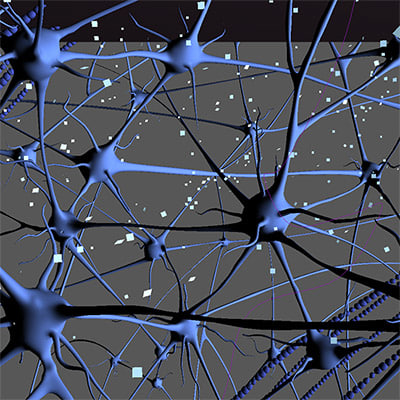 3d neurons animation