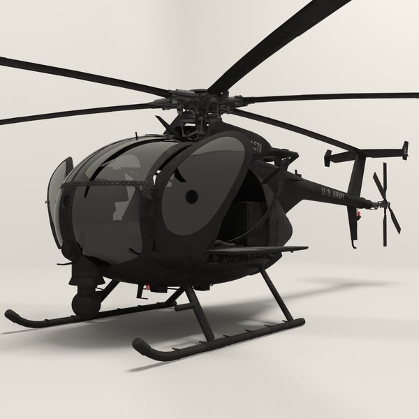 mh 6e little bird 3d max