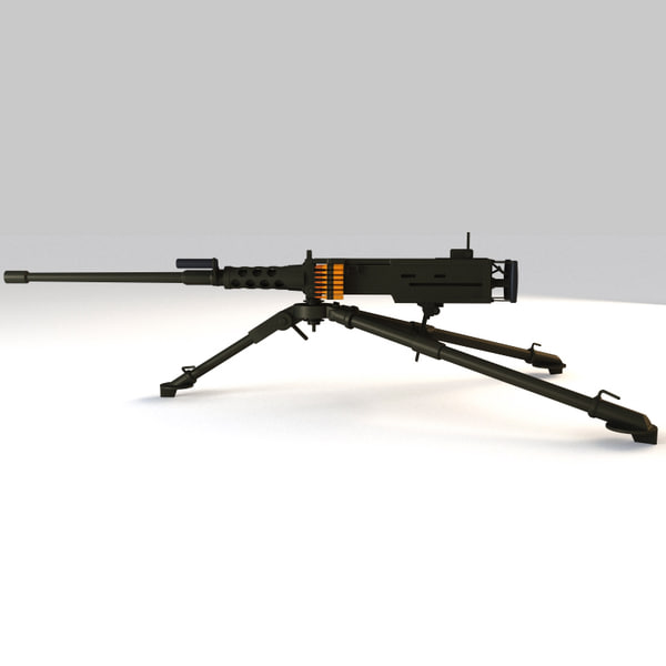 browning m2hb 3d model