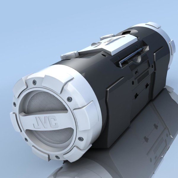 3d model of boombox jvc rv nb50