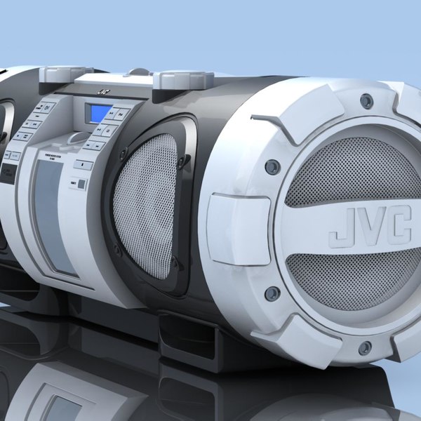 3d model of boombox jvc rv nb50