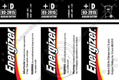 max d energizer battery