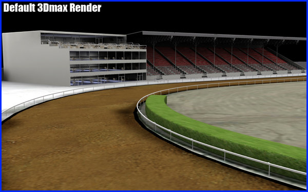 3d horse racing track
