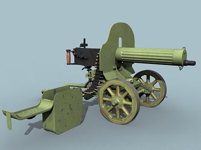 maxim m1910 machine gun lwo