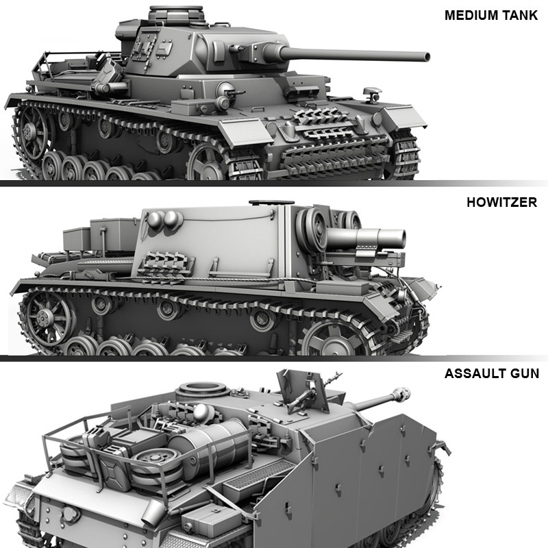 3d 3 panzerkampfwagen panzer model