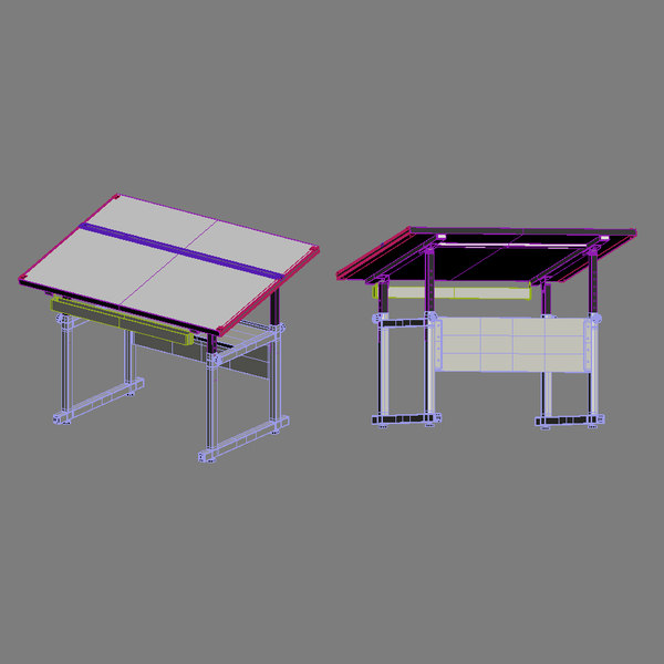 drafting table 3d model