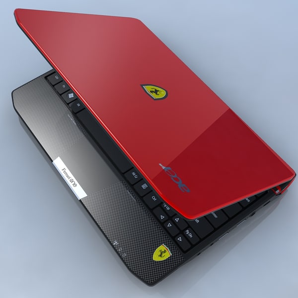 notebook acer ferrari 200 3d model