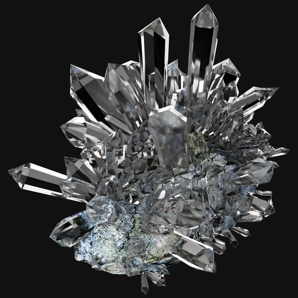 mineral quartz 3d model