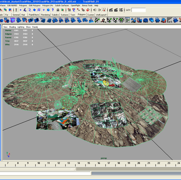garbage dump 3d model