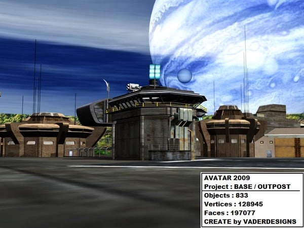 avatar base outpost 3d model