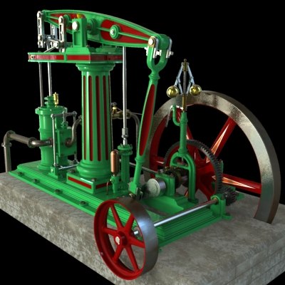 column beam steam engineer 3d model