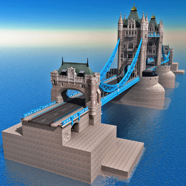 london tower bridge 3d model - London Tower Bridge... by 3d_molier