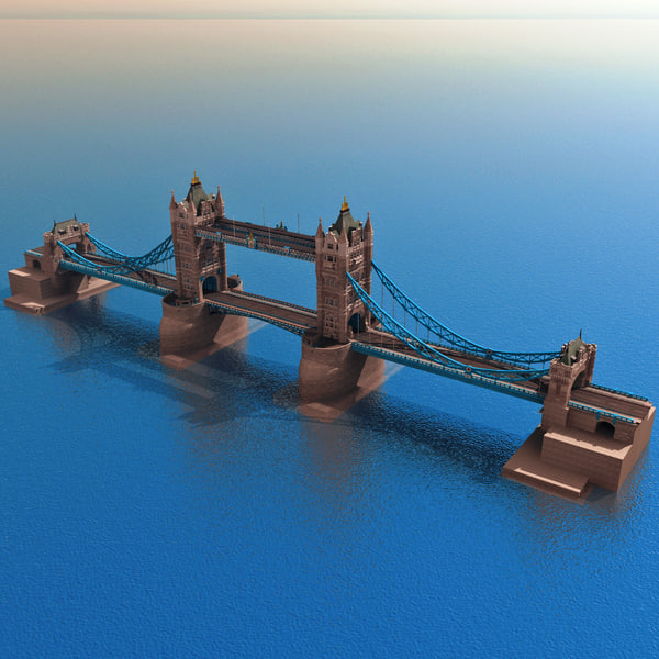 london tower bridge 3d model - London Tower Bridge... by 3d_molier