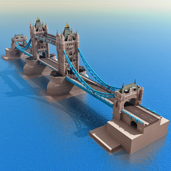 london tower bridge 3d model - London Tower Bridge... by 3d_molier